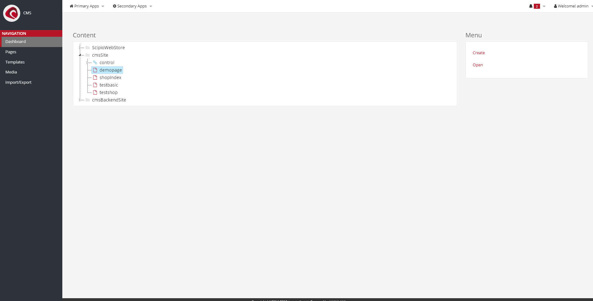 Content Management (CMS) | ScipioERP