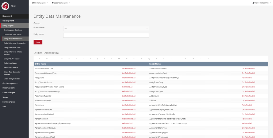 Entity Engine | ScipioERP