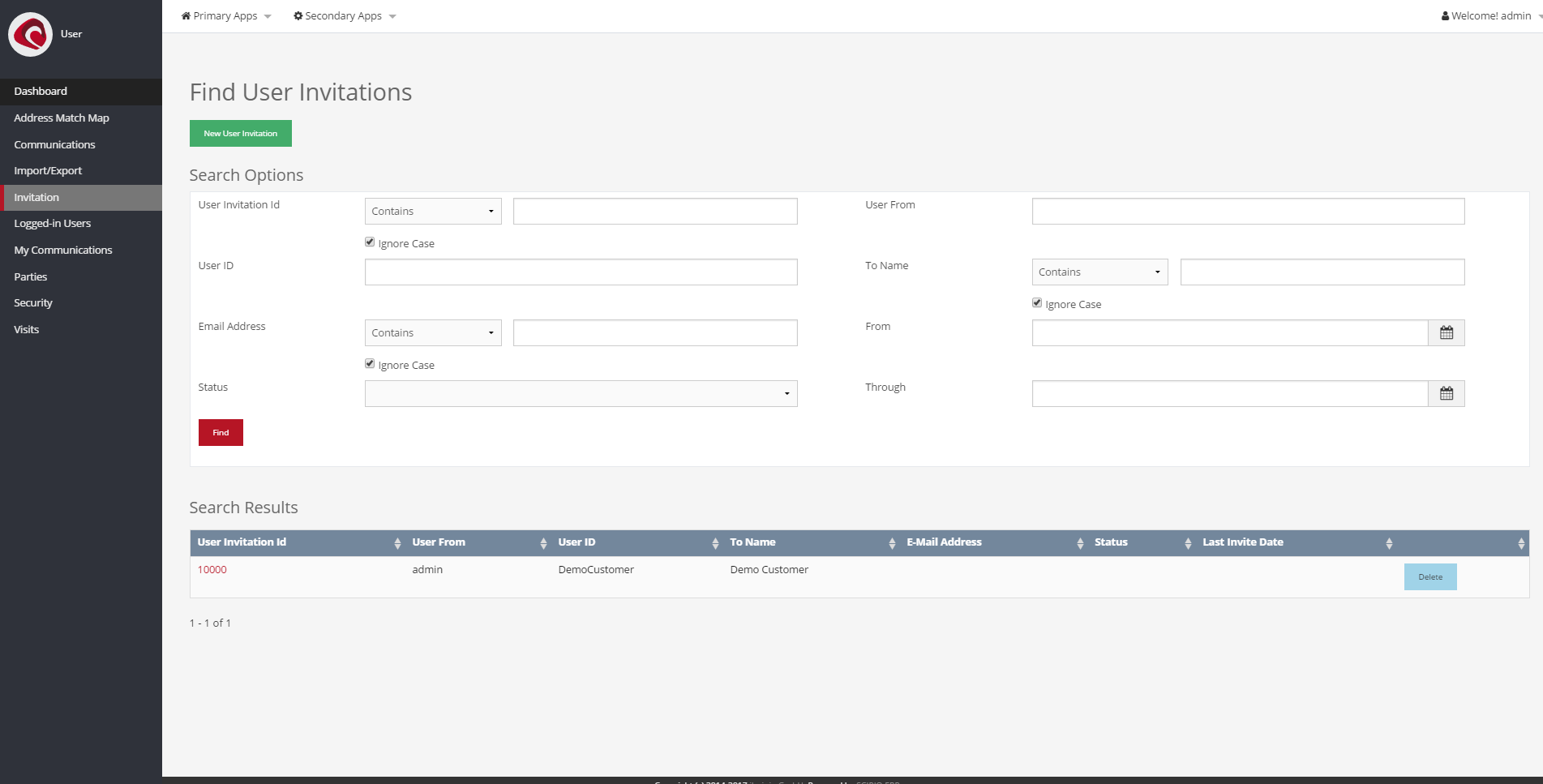 Invitations | ScipioERP