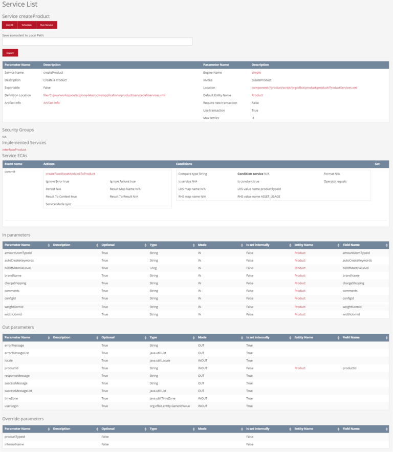 Service Engine | ScipioERP